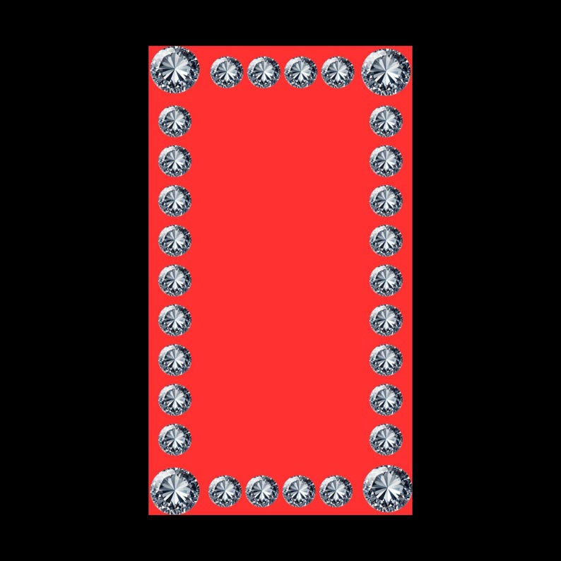 Animated Rhinestone Border | 5 MP4 Overlays for Reels and Shorts ...