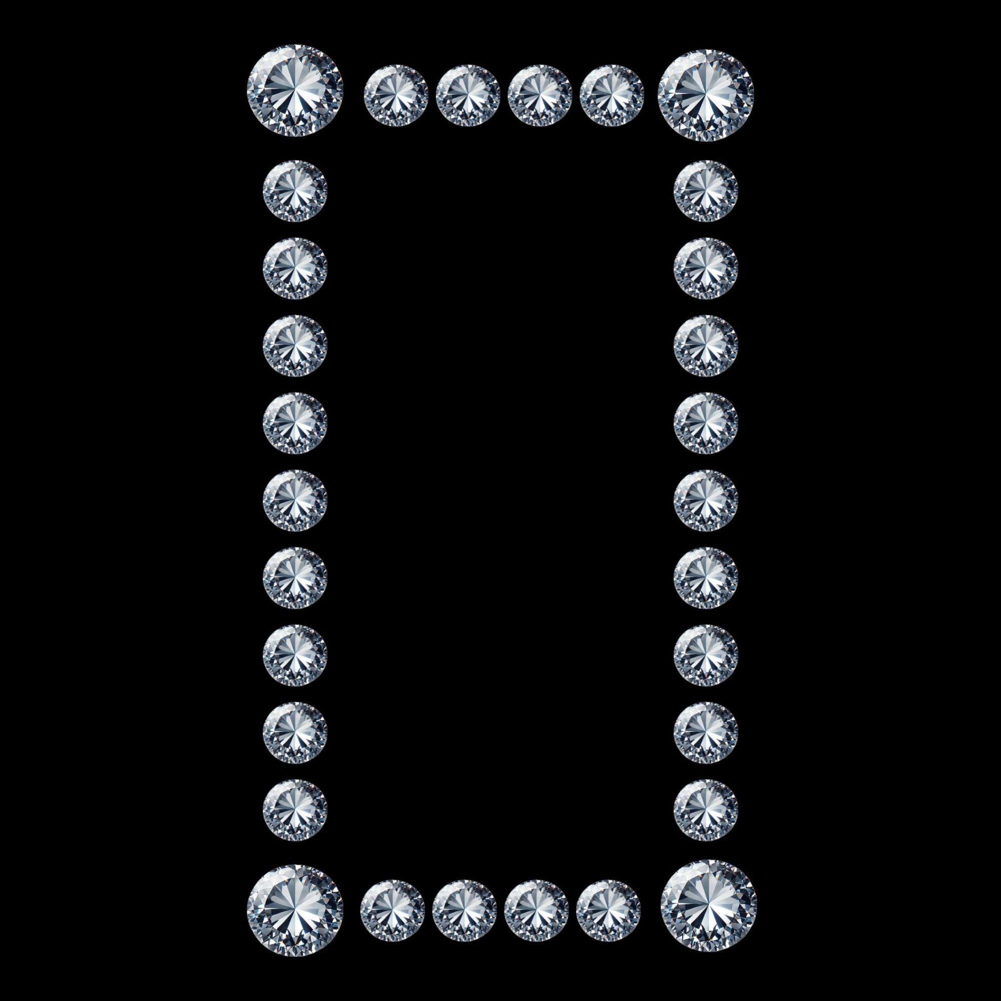 Animated Rhinestone Border | 5 MP4 Overlays for Reels and Shorts ...