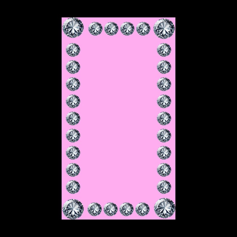 Animated Rhinestone Border | 5 MP4 Overlays for Reels and Shorts ...