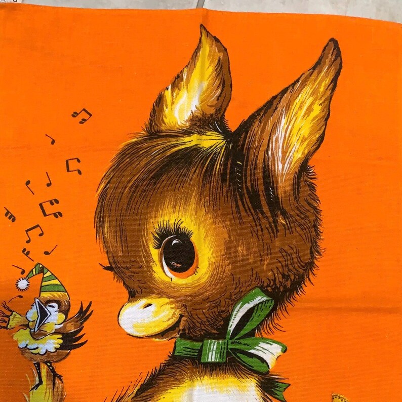 Vintage Trevor Raynor Donkey Tea Towel or Wall Hanging - Etsy