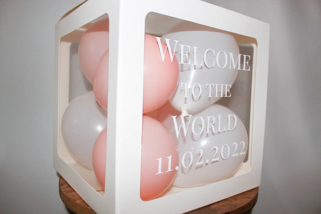 Personalized Balloon Box Gift Box Balloon Box Personalized Gift ...