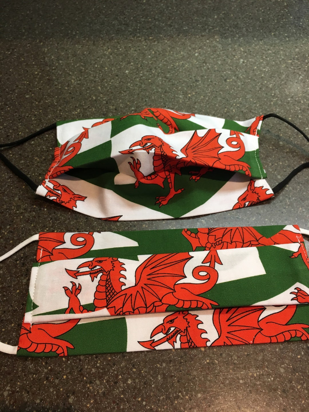 Face Mask Welsh Dragon - Etsy