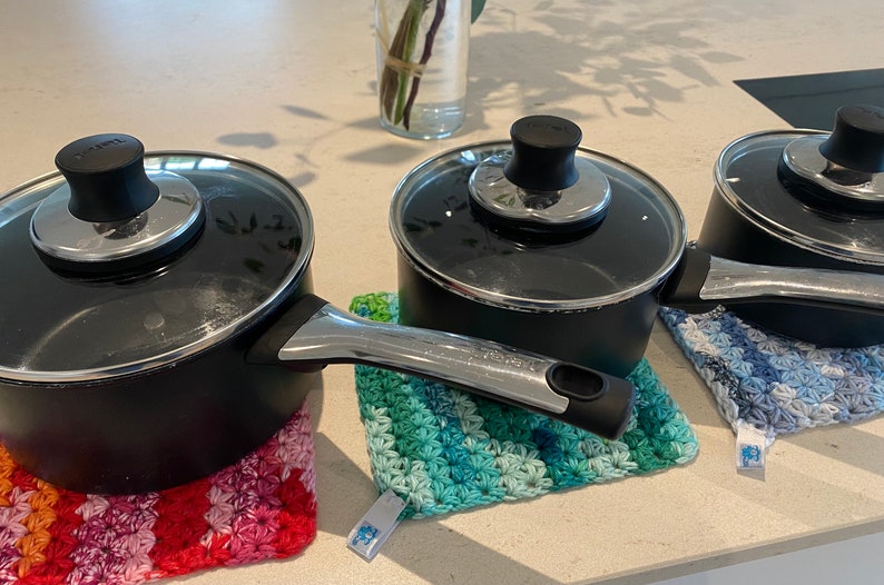 Crocheted Pan Dividers or Pot Stands - Etsy