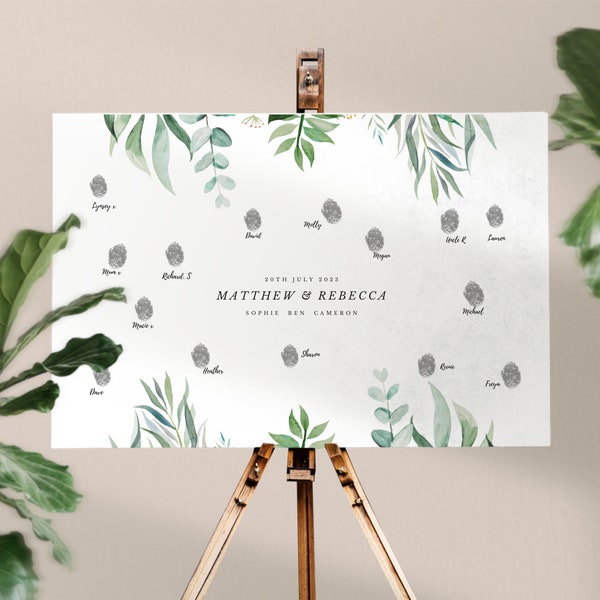 Finger Print Tree - Etsy