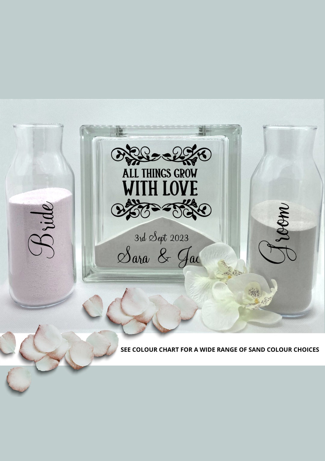 Sand Ceremony Set / Wedding Unity Set / Sand Ceremony / Couple Unity ...