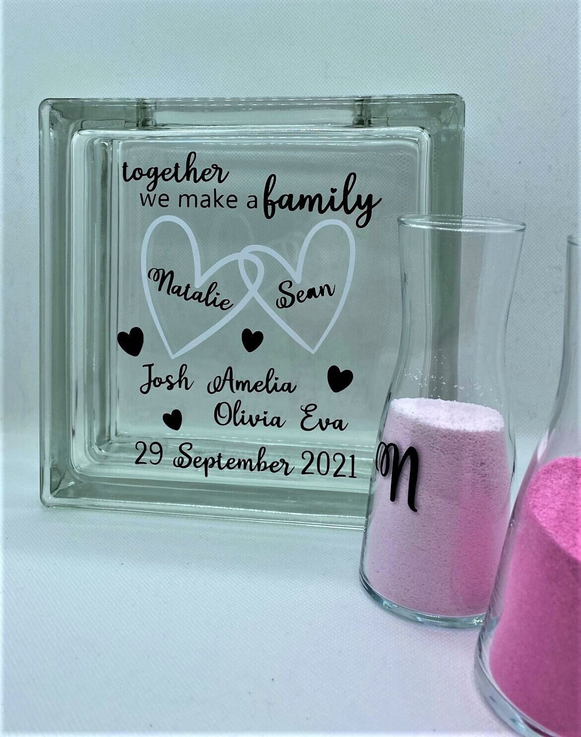 Personalised Wedding Sand Ceremony Set Blended Family Unity | Etsy