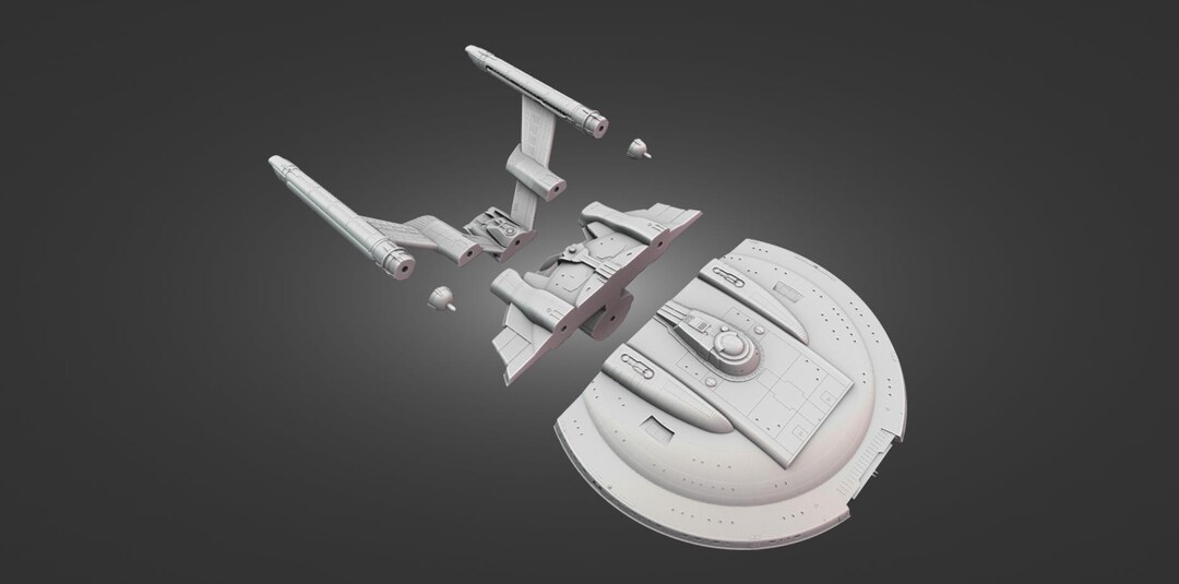 NX Refit 1/1400 Scale Model Kit 3D File (STL) - Etsy