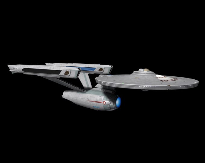 Star Trek Innerspace Excelsior Class Starship Mini Playset, Playmates ...
