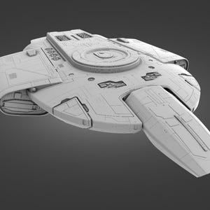 Defiant Class Starship 3D File (STL) - Etsy