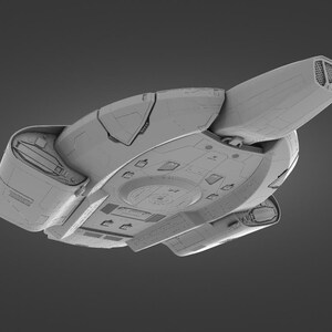 Defiant Class Starship 3D File (STL) - Etsy