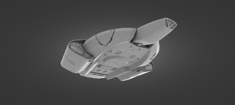 Defiant Class Starship 3D File (STL) - Etsy