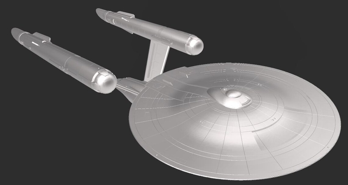 Constitution Class Starship (SNW Version) 3D File (STL) - Etsy