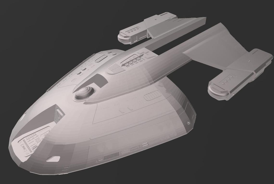Norway Class Starship 3D File (STL) - Etsy