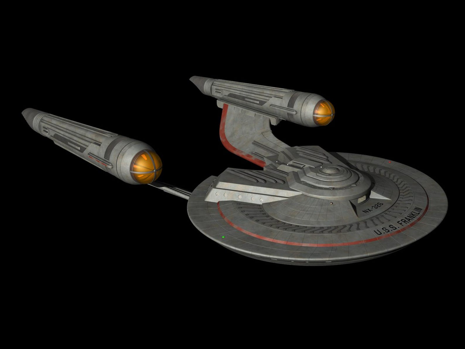 NX Freedom Class Starship USS Franklin 3D File STL - Etsy