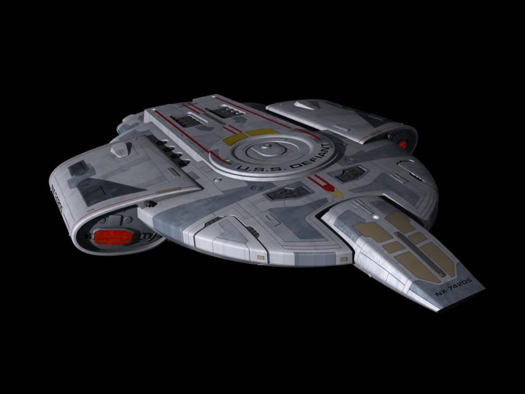 Defiant Class Starship 3D File (STL) - Etsy