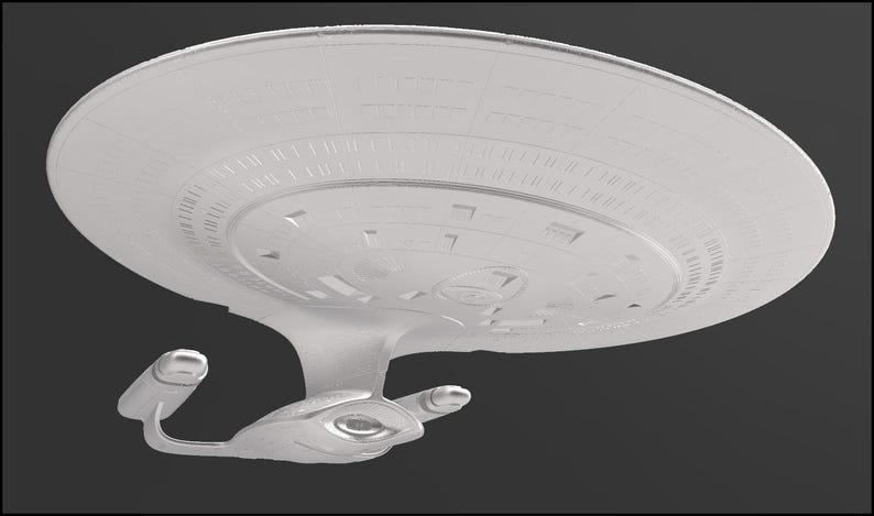 Galaxy Class Starship 3D File (STL) - Etsy