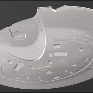 Galaxy Class Starship 3D File (STL) - Etsy