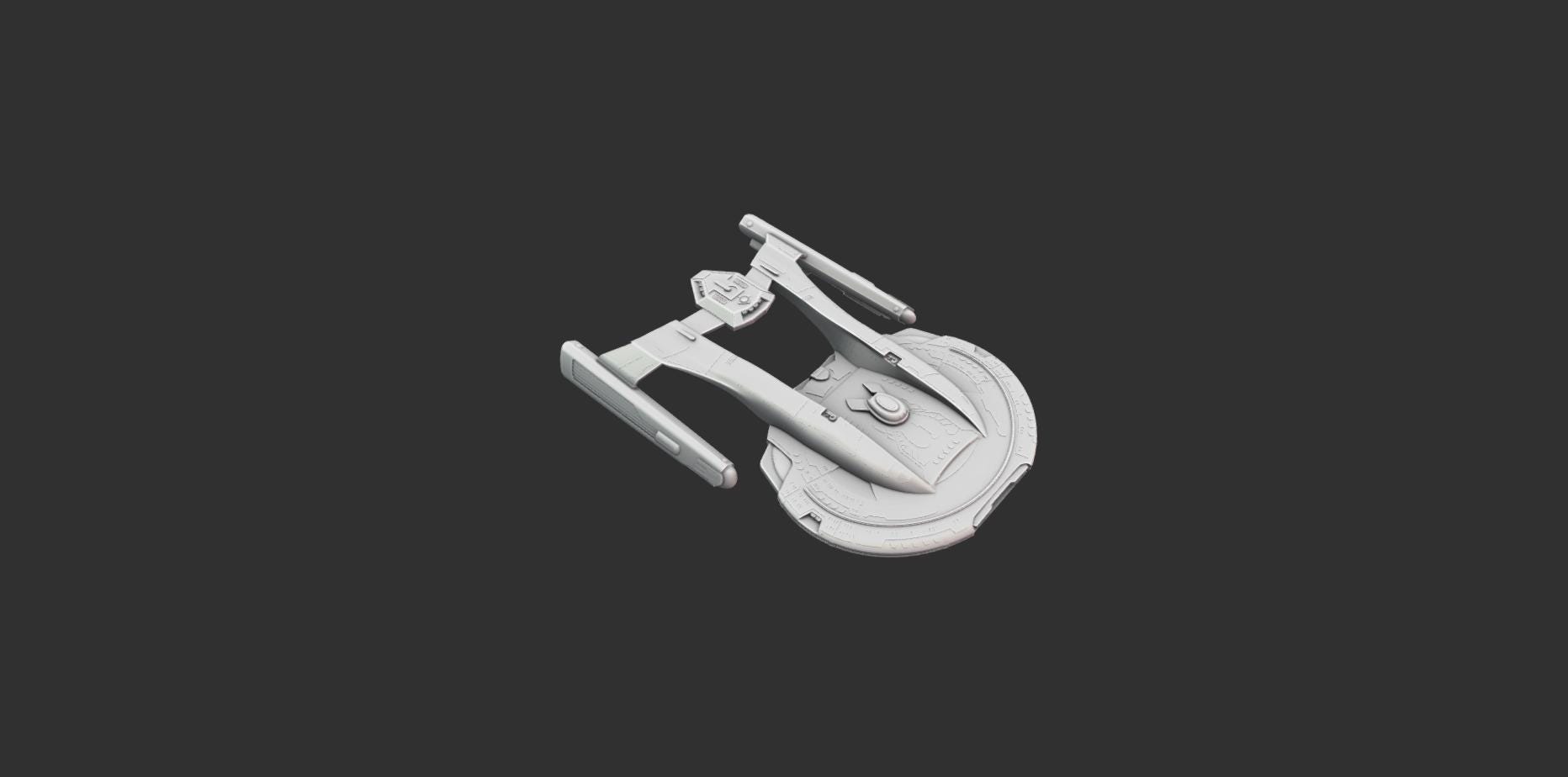 Akira Class 1/1400 Scale Model Kit 3D File (STL) - Etsy