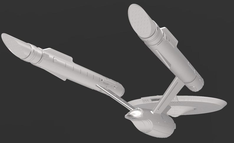 Constitution Class Starship (SNW Version) 3D File (STL) - Etsy