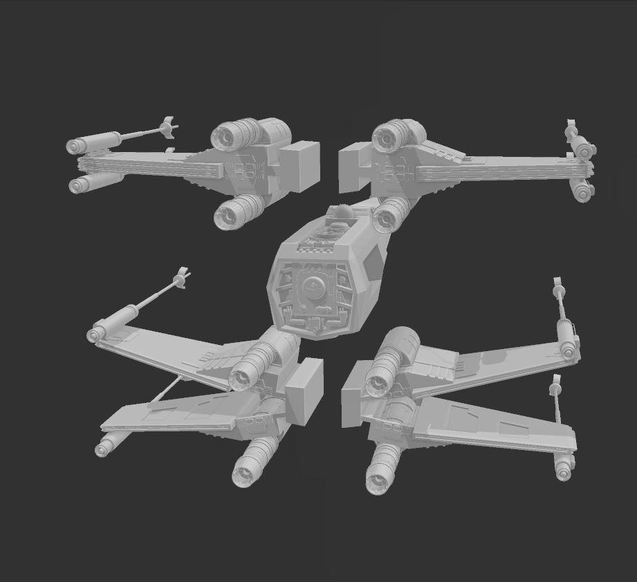 Star Wars X-wing 3D File (STL) - Etsy