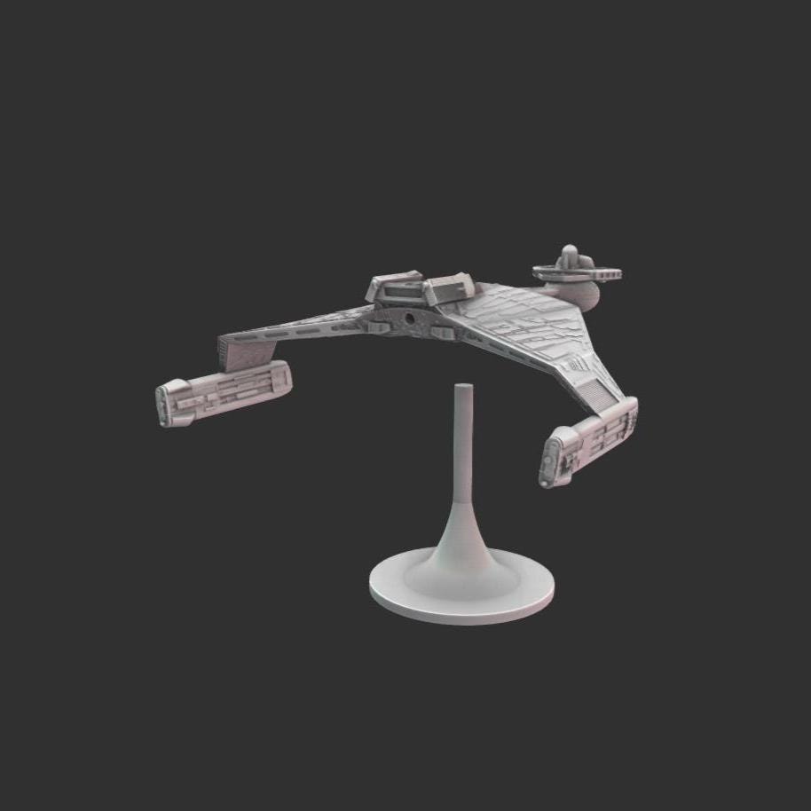 1/2500 Scale Klingon K'tinga 3D File (STL) - Etsy