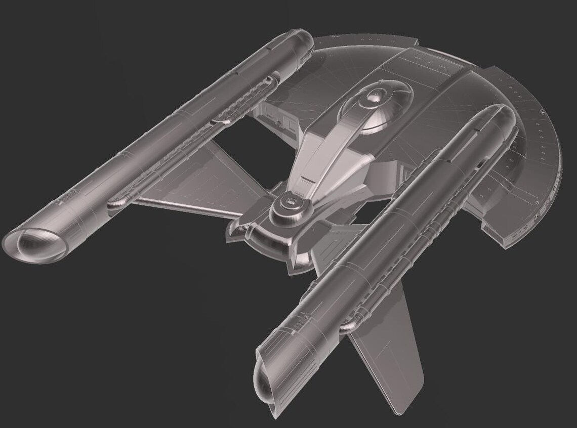 NX Intrepid Starship 3D File (STL) - Etsy