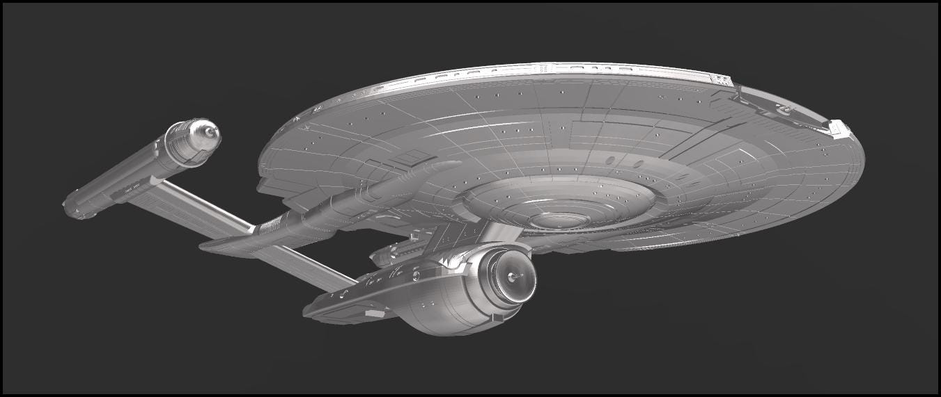 NX Class Refit 3D File (STL) - Etsy