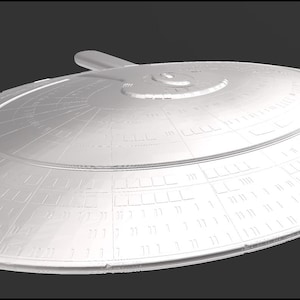 Galaxy Class Starship 3D File (STL) - Etsy