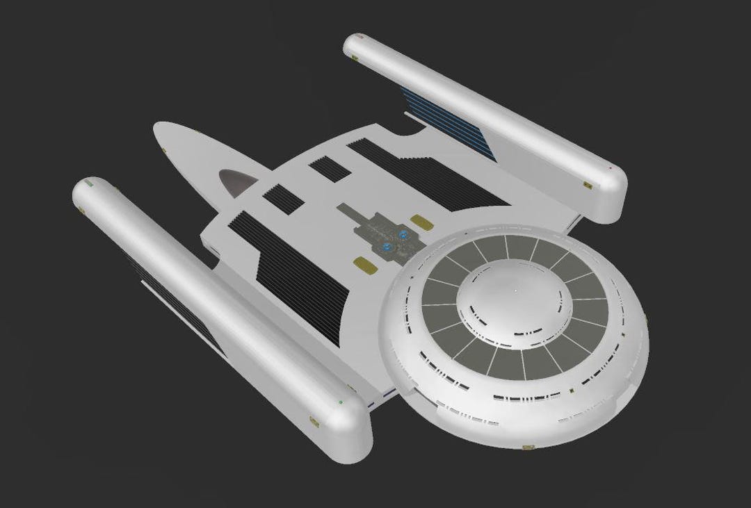Oberth Class Starship 3D File (STL) - Etsy
