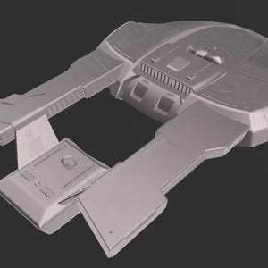 Steamrunner Class Starship 3D File (STL) - Etsy