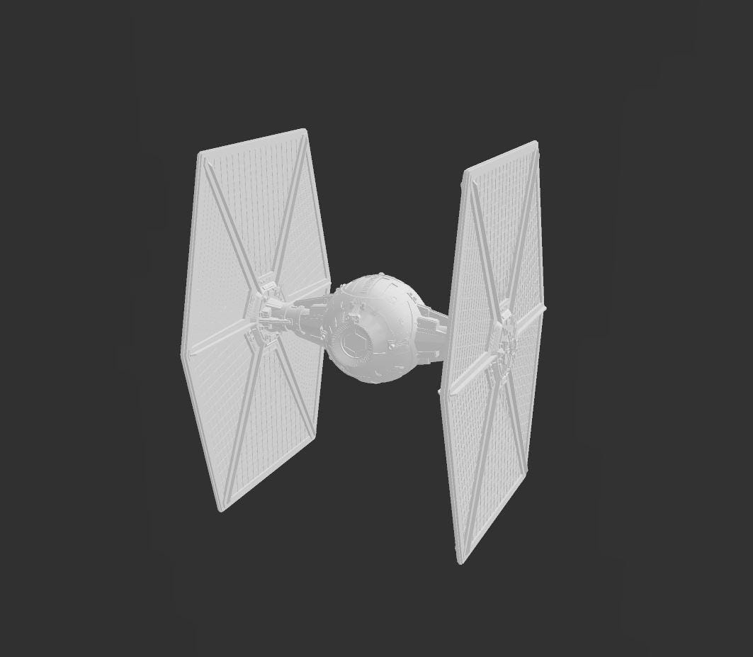 Tie Fighter 3D File (STL) - Etsy
