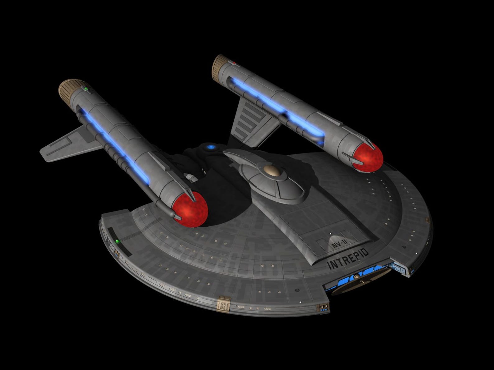 NX Intrepid Starship 3D File (STL) - Etsy