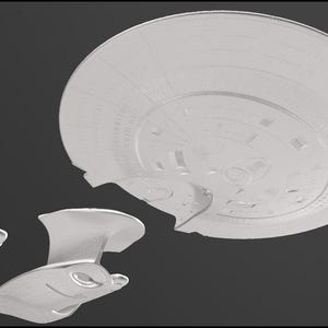 Galaxy Class Starship 3D File (STL) - Etsy