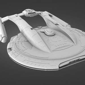 Akira Class Starship 3D File (STL) - Etsy