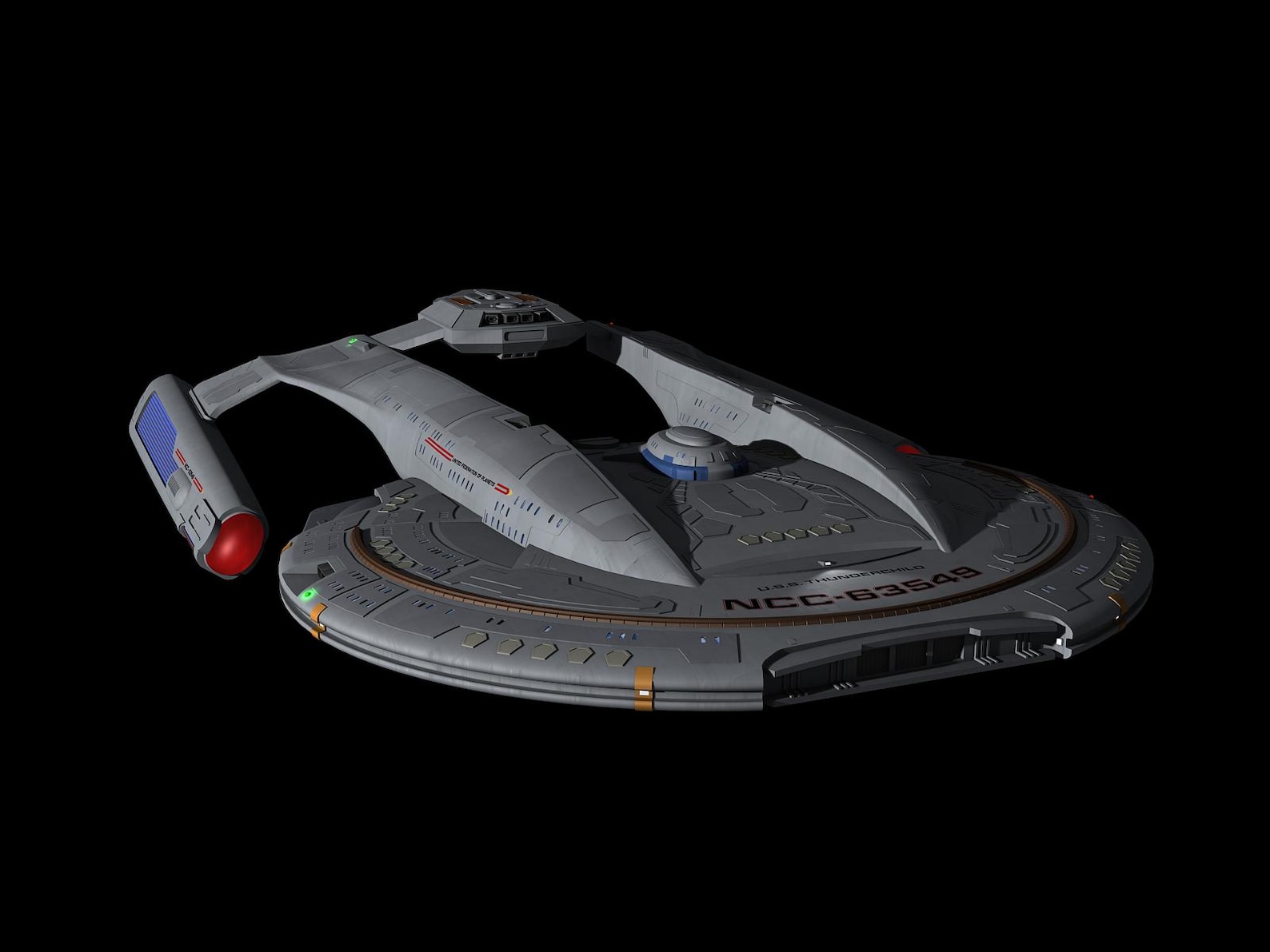 Akira Class Starship 3D File (STL) - Etsy