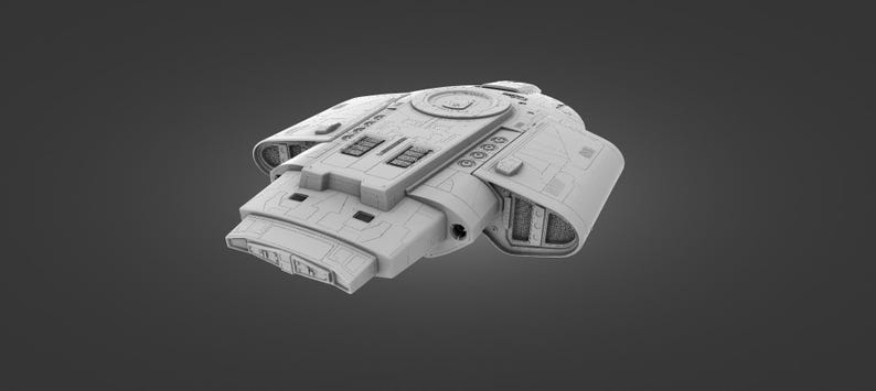 Defiant Class Starship 3D File (STL) - Etsy