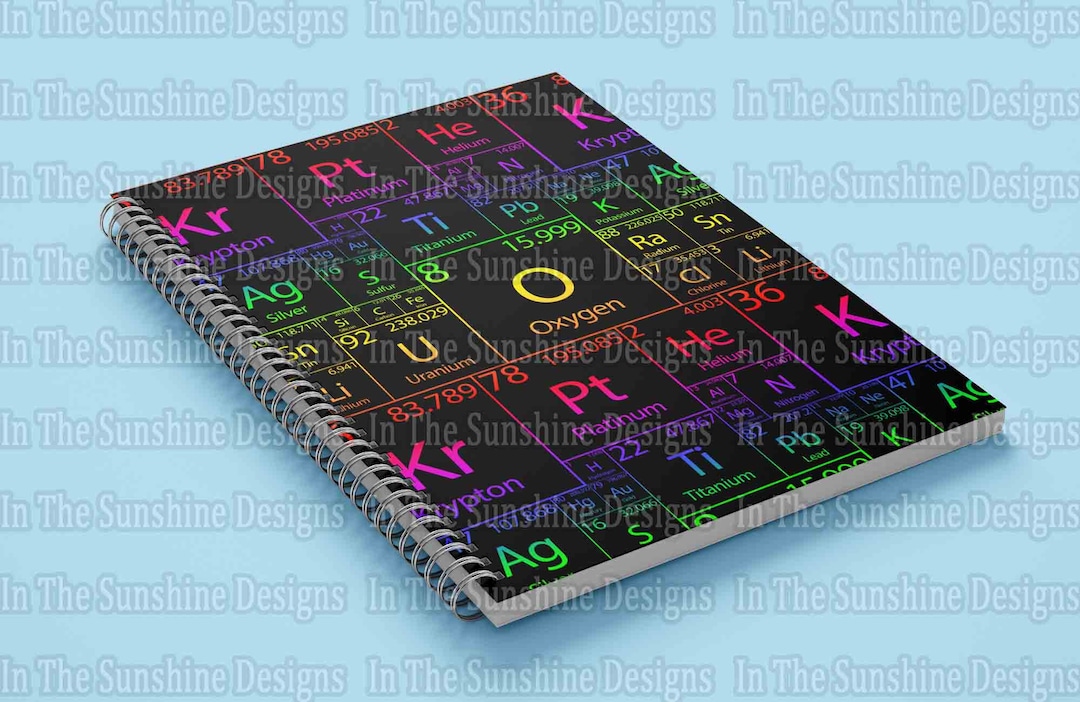 Rainbow Periodic Table Seamless Pattern – Science JPG File (digital ...