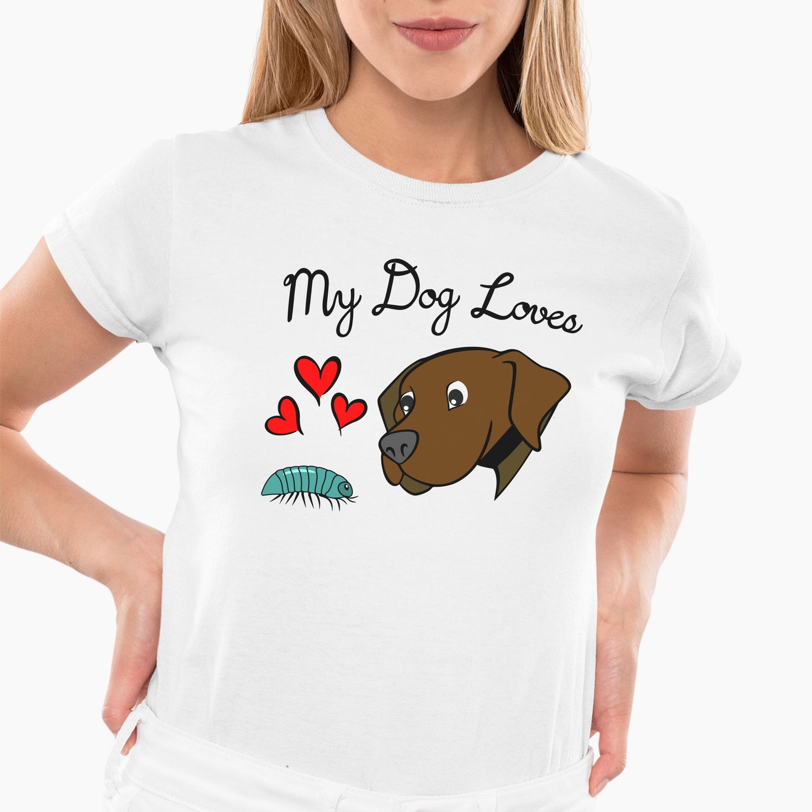 My Dog Loves Roly Poly T-shirt, Cute Brown Lab Shirt, Cute Roly Poly ...