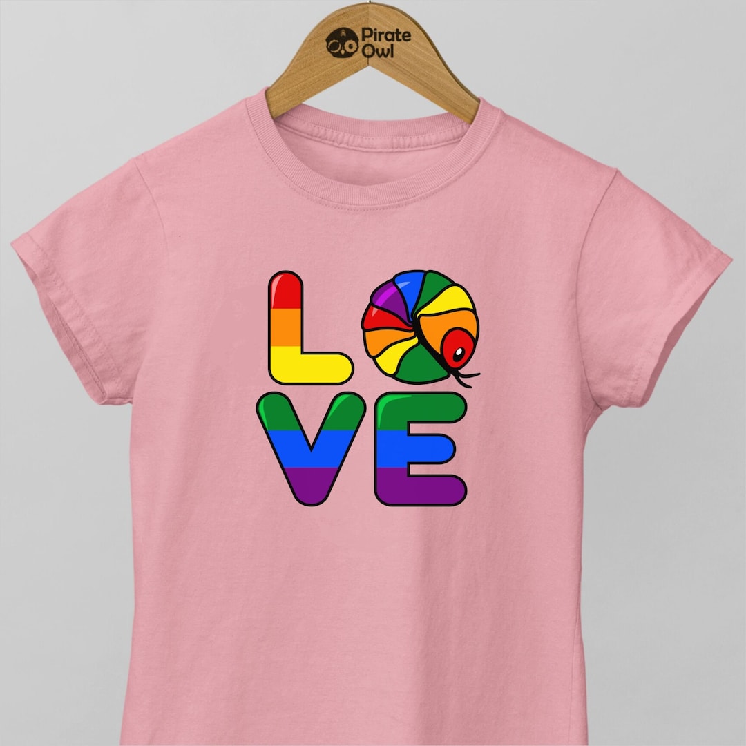 Rainbow Love Roly Poly T-shirt Fun Shirt for Pride Cute Roly - Etsy