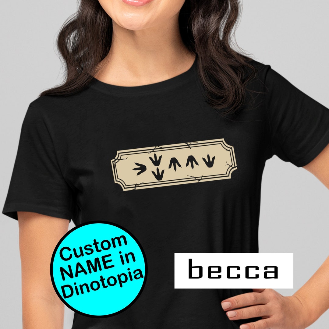 Personalized Dinotopia Name in Dinotopia Alphabet T-shirt, Custom ...