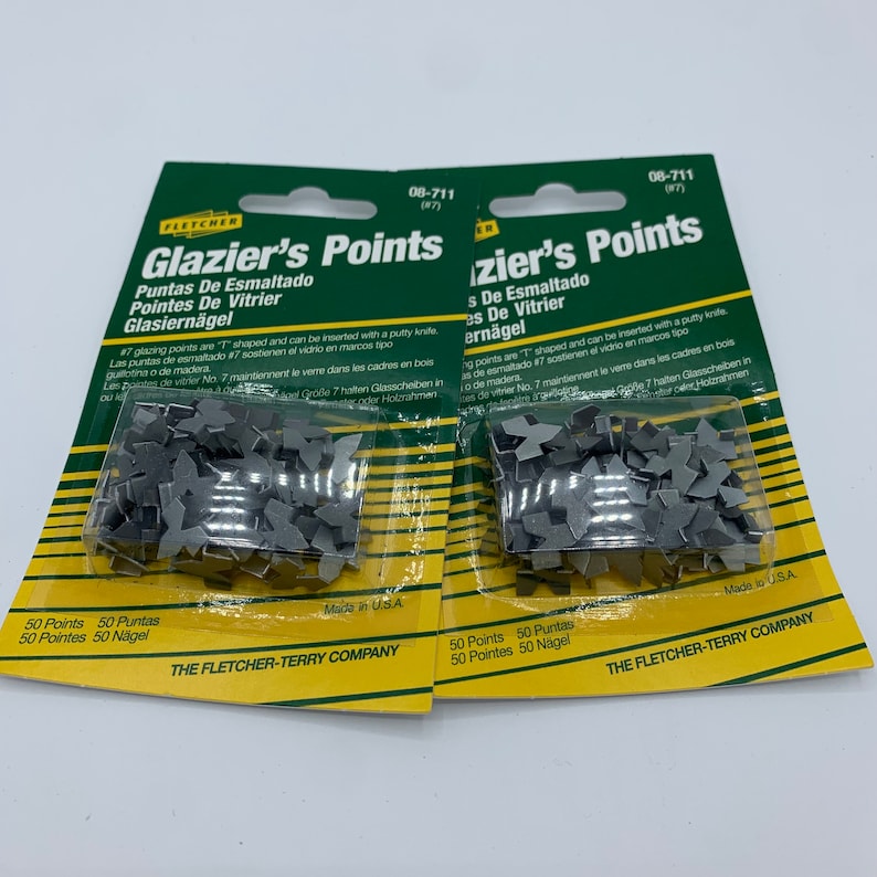 Fletcher PUSH POINTS Tabs for Picture Frame Framing Window Glazing ...