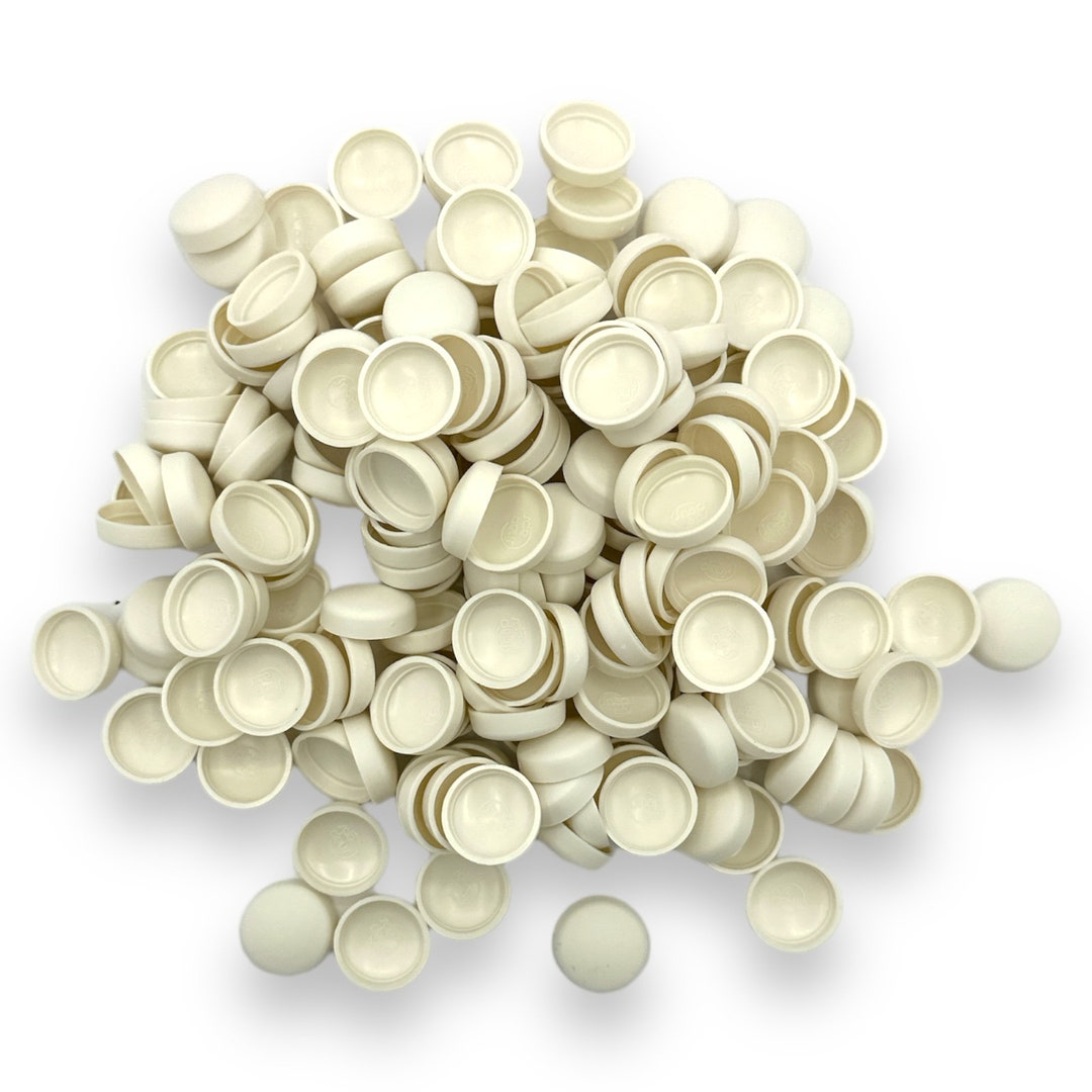 OFF WHITE, Two Piece Matt 10/12g Dome Screw Snap-caps™ Cover Unicaps ...