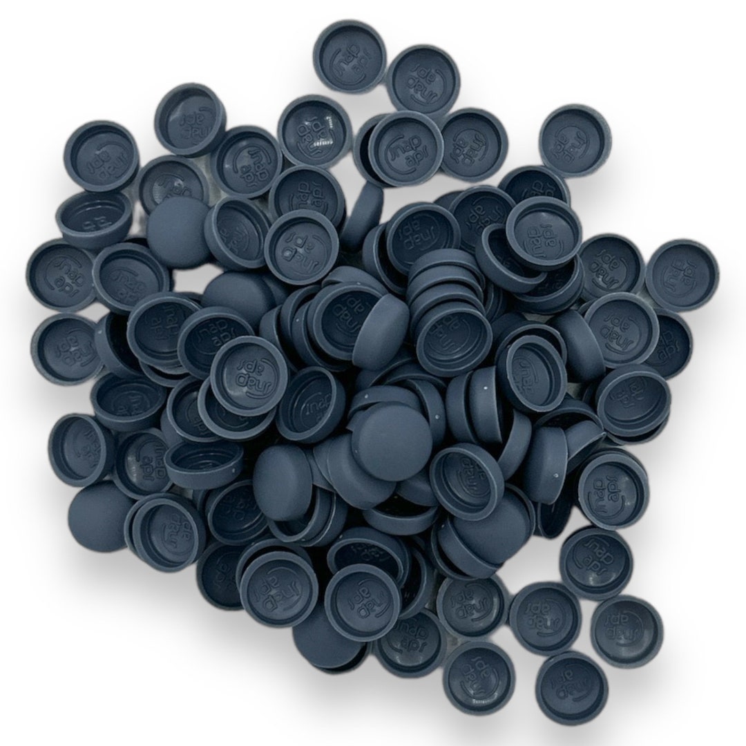 SLATE BLUE, Two Piece Matt 6/8g Dome Screw Snap-caps™ Cover Unicaps ...