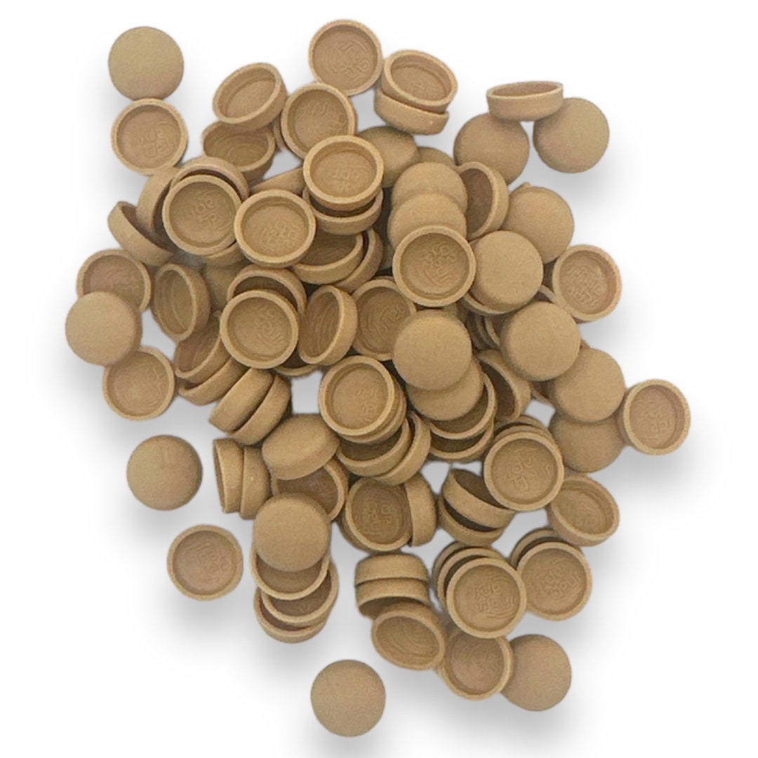 DRIFTWOOD BROWN, Two Piece Matt 6/8g Dome Screw Snap-caps™ Cover ...