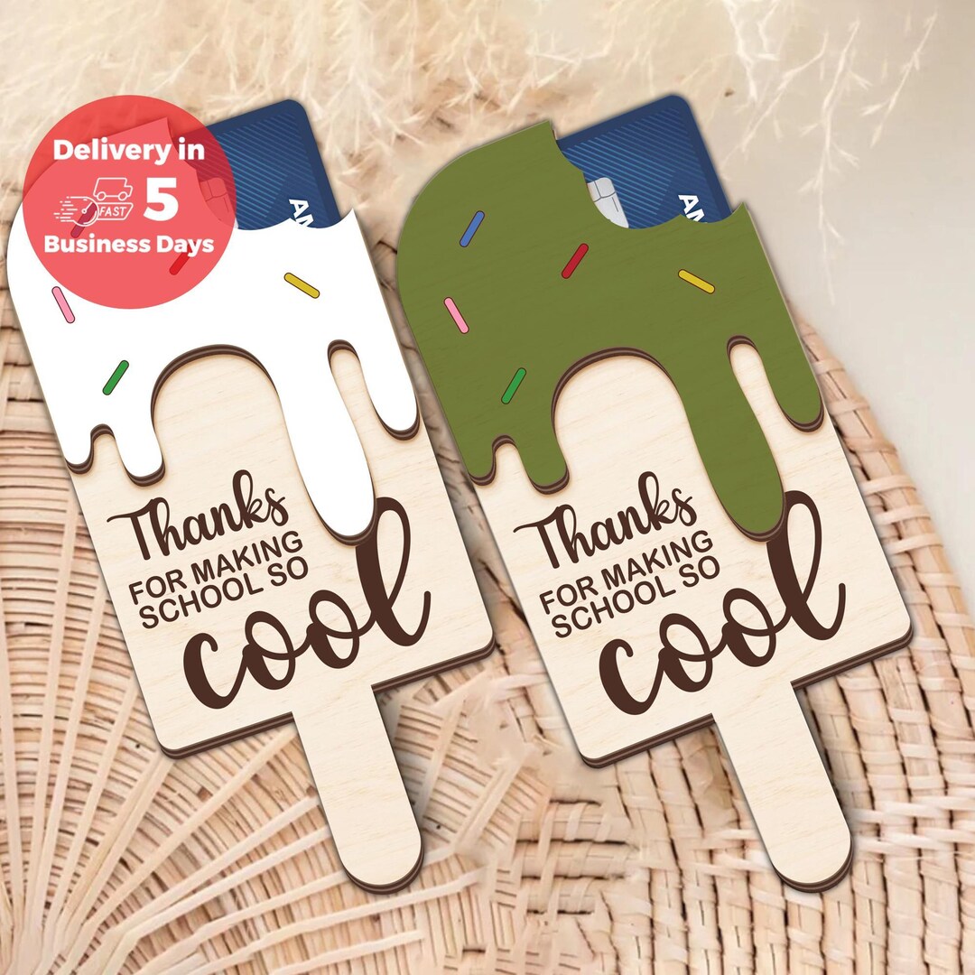 Personalized Teacher Gift Card Holder, Teacher Appreciation Gift| End ...