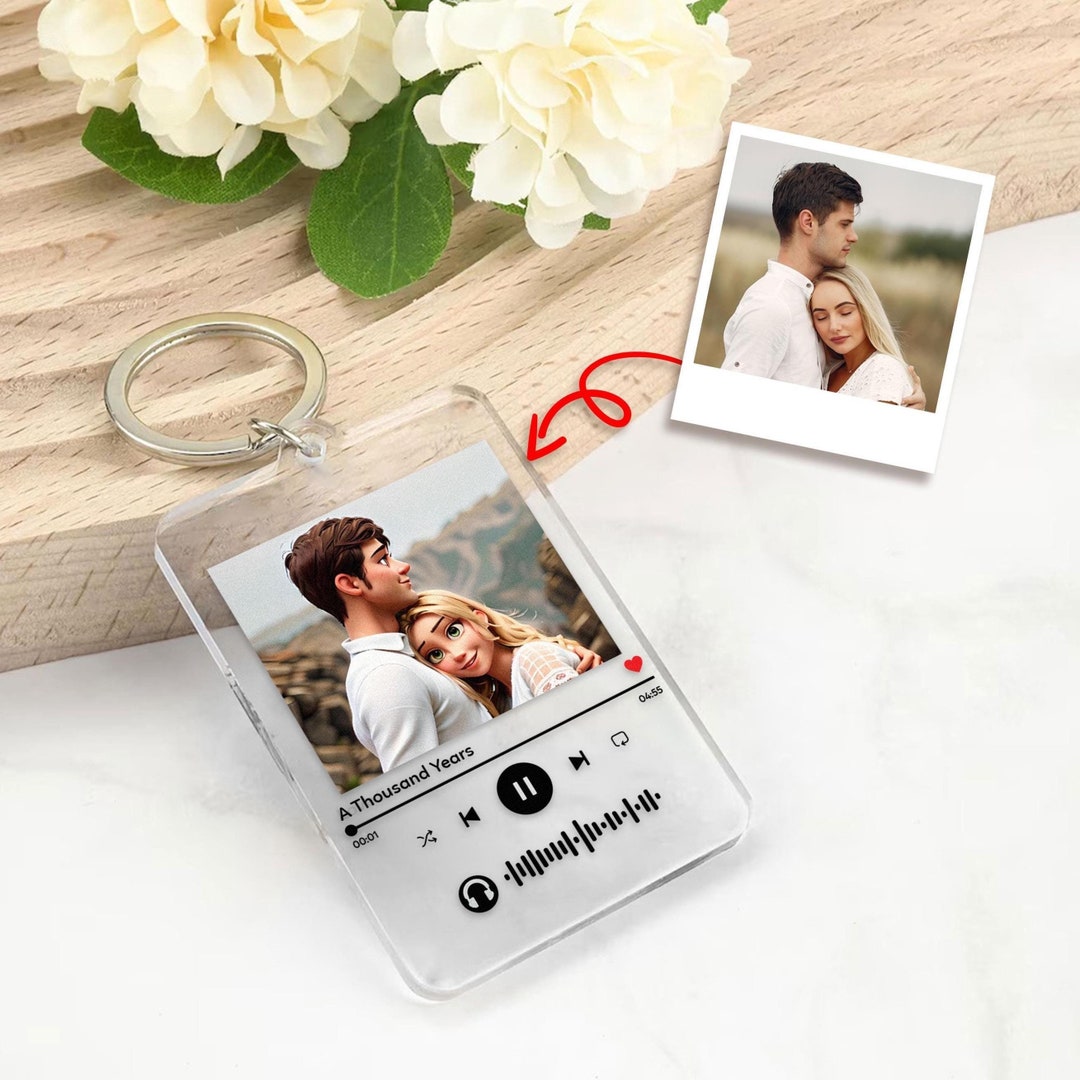 Pixar Character Portrait Keychain, Pixar Style 3D Cartoon Portrait Gift ...