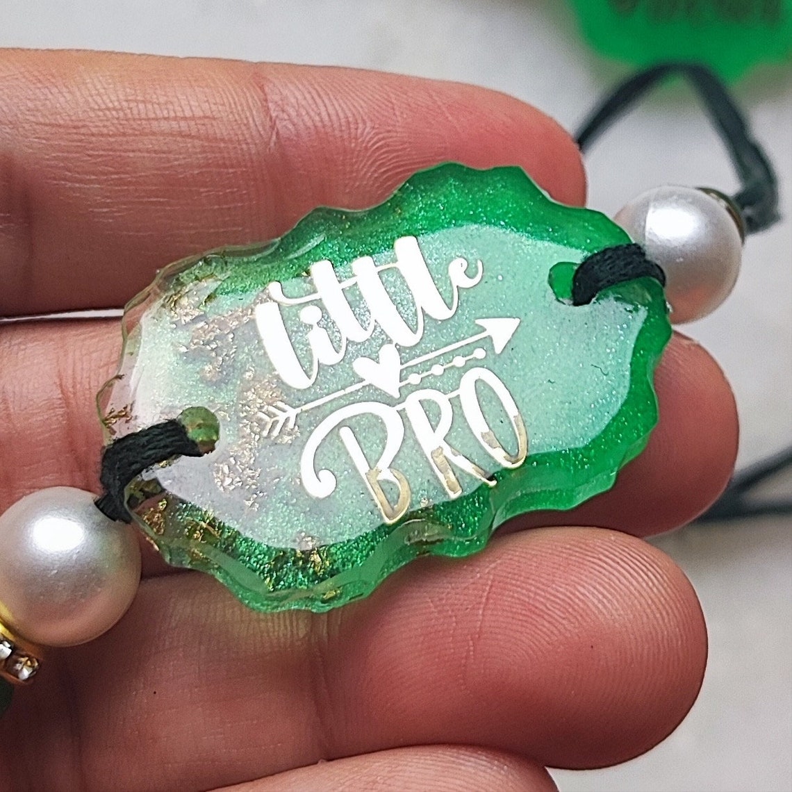 Handmade Resin Rakhi for Brother/ Set of 2 Rakhis/ “big Brother” and ...