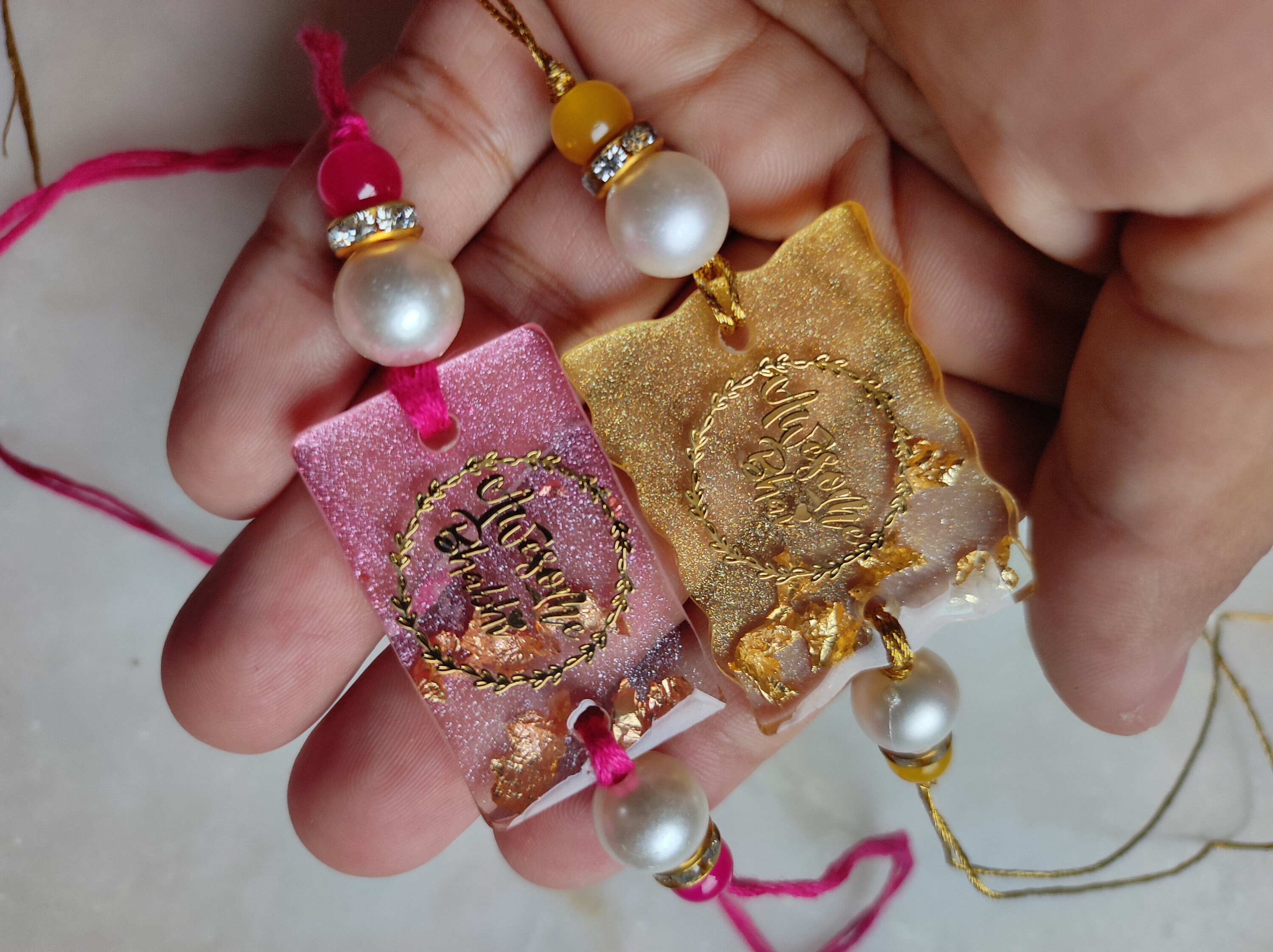 Couple Resin Rakhi Set of 2 /rakhi Gifts/raksha Bandhan/ Rakhi Gifts ...