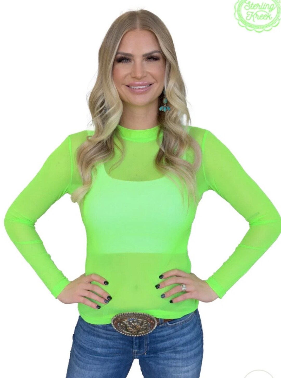 Sterling Kreek Mesh Out Neon Green - Etsy