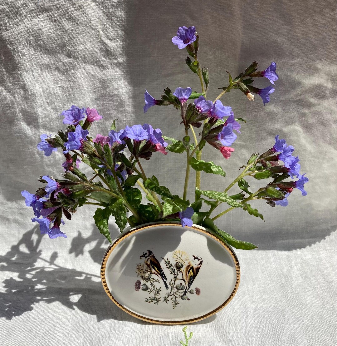 1950s Vintage Szeiler Studio Ceramic Pocket Posy Flower Vase Birds ...